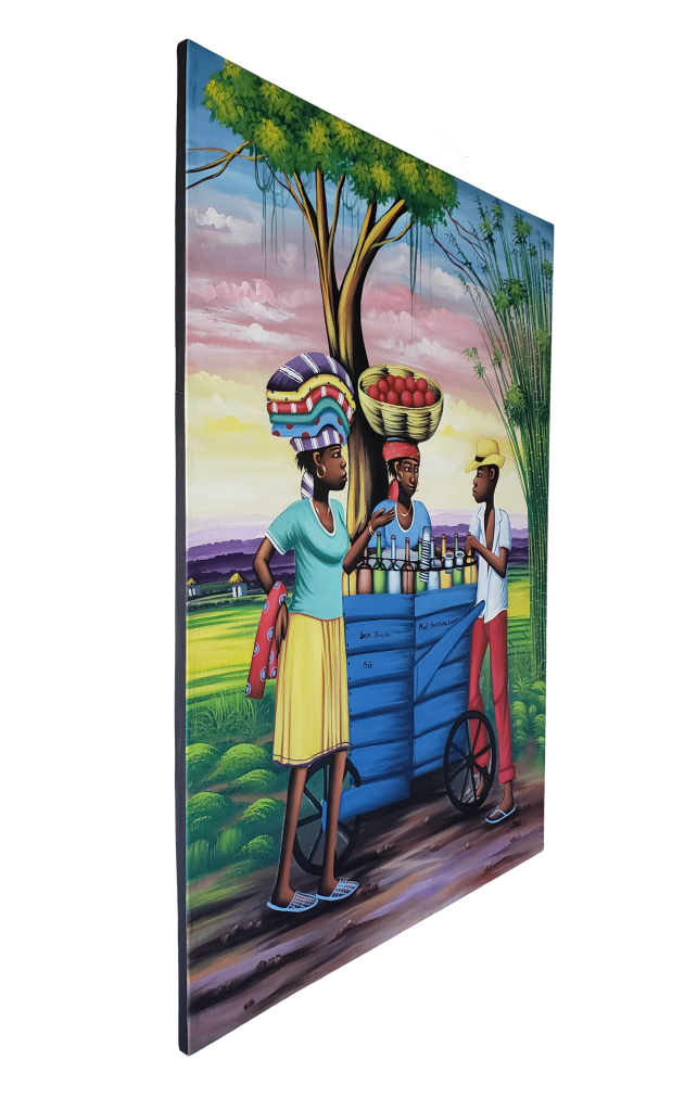 Fresco Cart - 29.5 x 39.5 by Esaie Gustave – Ricky's Wall